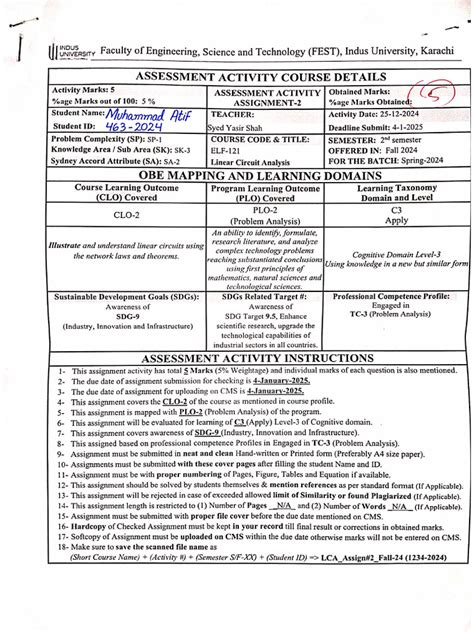 Linear Circuit Analysis Assignment 2 Pdf