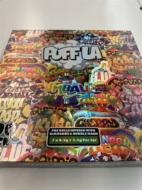 Puff La Pre Rolls Infused With Diamonds And Bubble Hash