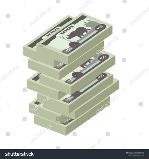 Nepalese Rupee Vector Illustration Nepal Money Stock Vector Royalty