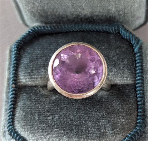 Qvc Designer Qcd Sterling Silver Amethyst Ring Ts For Women Size