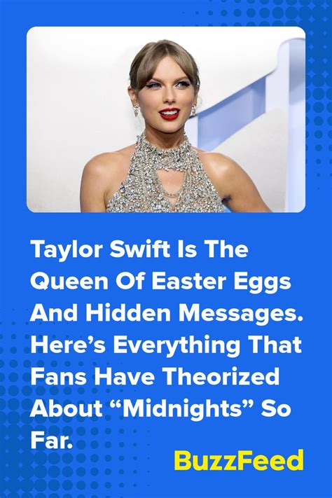 All Of The Hidden Easter Eggs And Complex Theories About Taylor Swifts