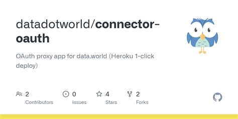 GitHub Datadotworld Connector Oauth OAuth Proxy App For Data World Heroku 1 Click Deploy