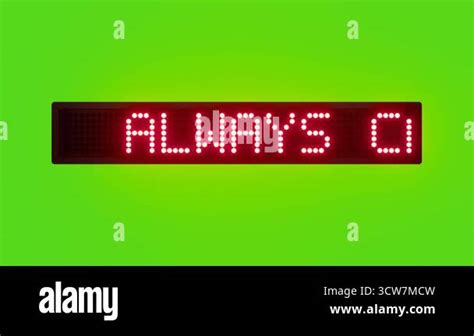 Always Carry Map And Compass For Navigation Scrolling Red Dot Matrix