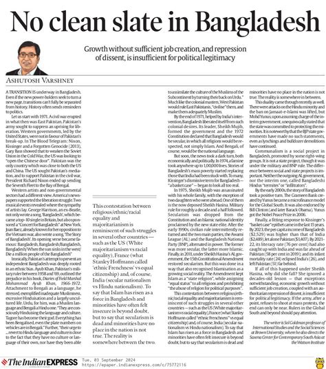 Ashutosh Varshney On Linkedin No Clean State In Bangladesh My Column