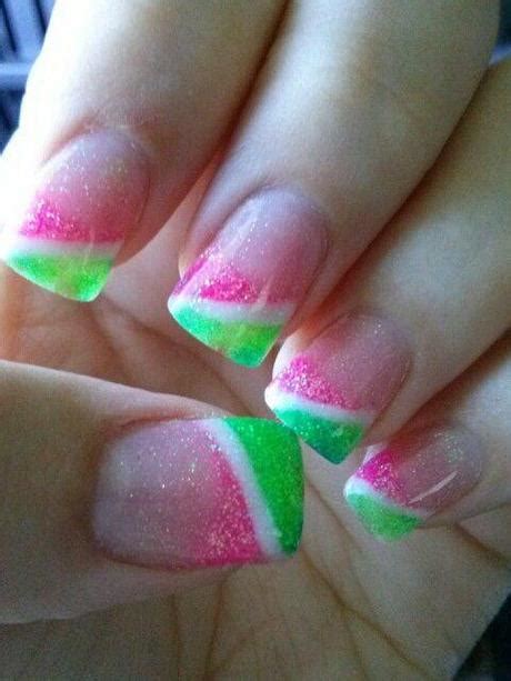 Neon Pink And Neon Green Nail Art Designs Paperblog