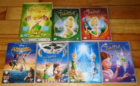 Walt Disney Tinker Bell 6 Dvd Bundle Complete Film Collection