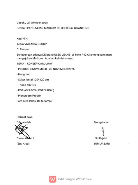 Pengajuan Markom De R42 Pdf