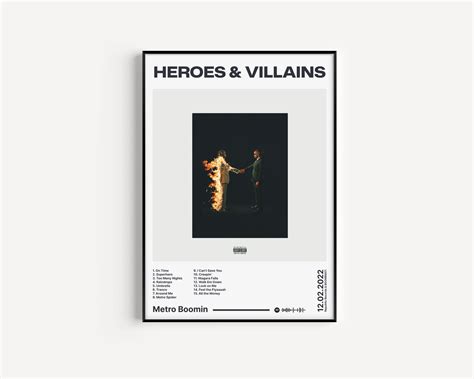 Metro Boomin Heroes And Villains Digital Poster