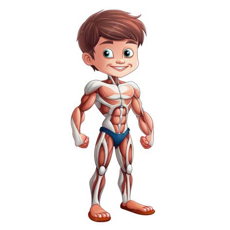 Premium Ai Image Cute Cartoon Muscles A Fun And Detailed Guide To