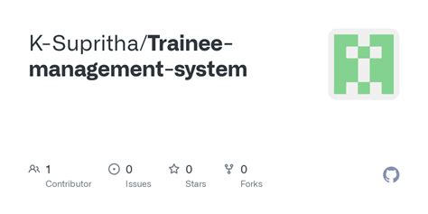 Github K Suprithatrainee Management System