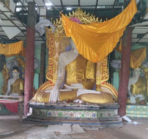 ကျောက်ဖြူကို စစ်ကောင်စီ ဆက်တိုက်ဗုံးကျဲတိုက်ခိုက်သဖြင့် သံဃာများ အပါအဝင