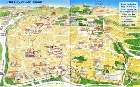 Printable Map Of Jerusalem 480x270