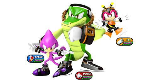Sonic Heroes 2 Team Chaotix Render By Silverdahedgehog06 On Deviantart