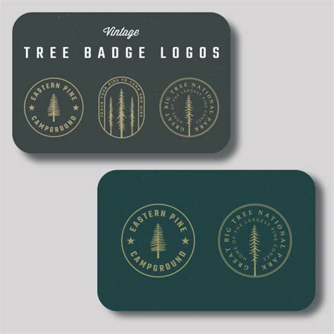 8 Vintage Tree Badge Logos Masterbundles