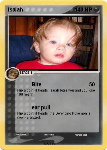 Pokémon Isaiah 83 83 Bite My Pokemon Card