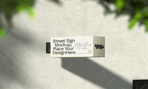 Premium Psd Street Sign Logo Mockup