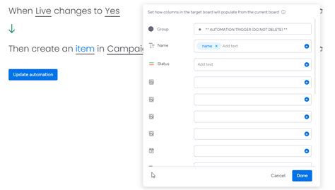 Creating A Group In A Different Board Dynamically With The Name Of An Item Special Workflows