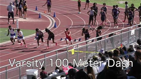 Varsity 100 Meter Dash Youtube
