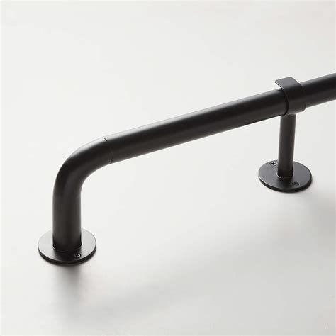 Modern Matte Black Blackout Curtain Rod X Reviews Cb
