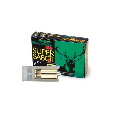 Brenneke Super Sabot 12 Gauge 3 490 Gr Sabot Slugs 5 Rounds