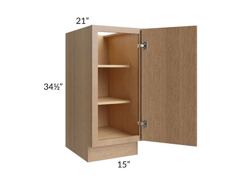 Vienna Rift Oak 15 Full Height Door Vanity Base Cabinet