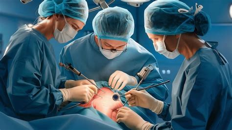 Premium Photo Process Of Gynecological Surgery Operation Using