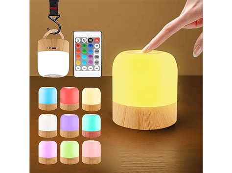 Sross Led Nachttischlampe Touch Lampe Tischlampe Rgb Saturn