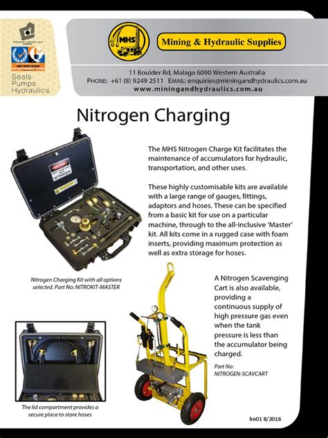 Nitrogen Charging Nitrogen Charging Kit With All Options Selected