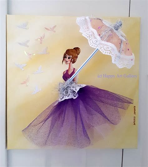 Lady With Umbrella Fashion Wall Art Umbrella Art Summer Art Etsy