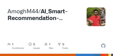 Github Amoghm44aismart Recommendation System
