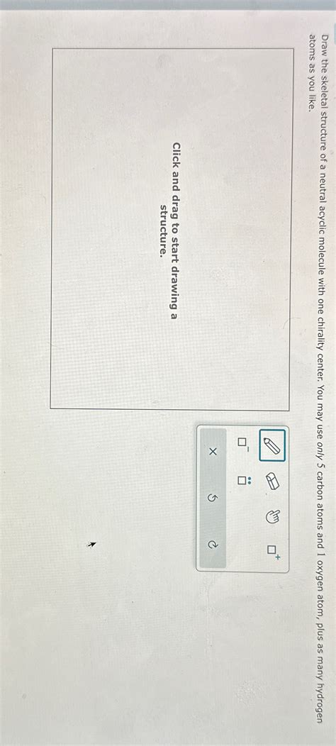 Solved Draw the skeletal structure of a neutral acyclic | Chegg.com