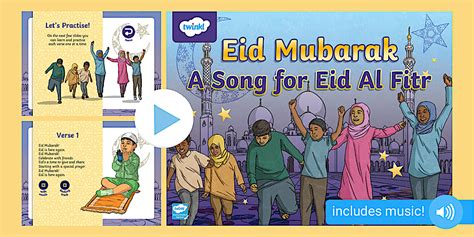 👉 Eid Mubarak Song For Eid Al Fitr Twinkl