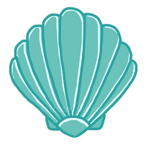 Orange Scallop Shell Illustration Marine Icon And Design Element