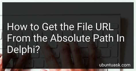 how to get the file url from the absolute path in delphi in 2025