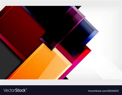 Colorful Square And Rectangle Blocks Background Vector Image