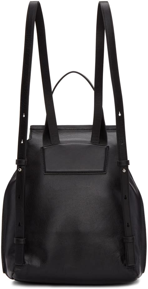 Marc Jacobs Black Leather Zip Backpack Modesens