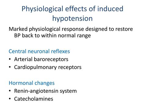 Ppt Induced Hypotension Powerpoint Presentation Free Download Id