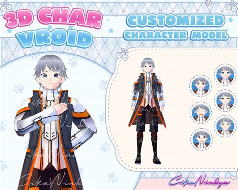 Anime Male Character Model Sheet