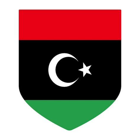 Premium Vector Flag Of Libya In Design Shape Libya Flag