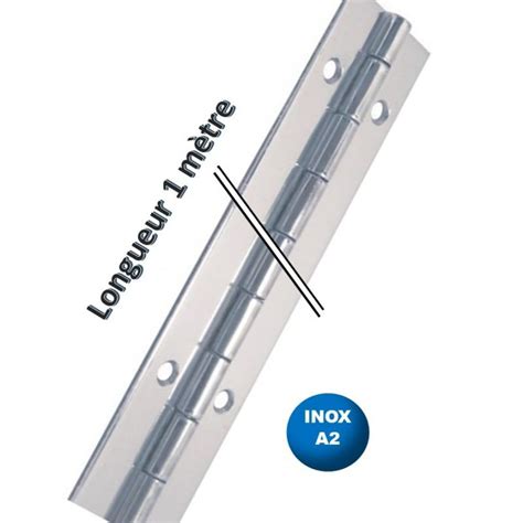 Charnière Piano Inox A2 Longueur 1m