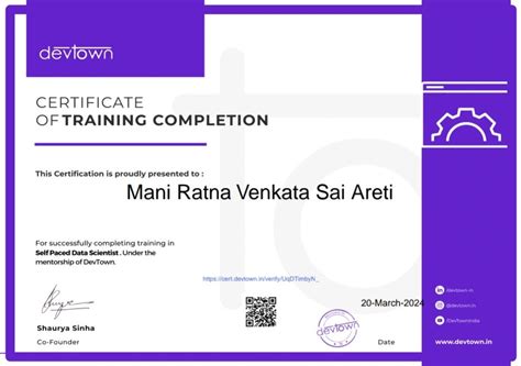 Datascience Devtown Learning Python Certificate Achievement