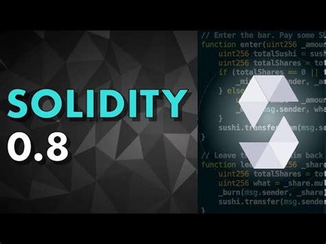 some good features of solidity 0 8