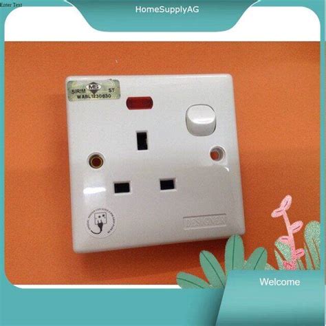 13amp Switch Socket With Neon Lazada