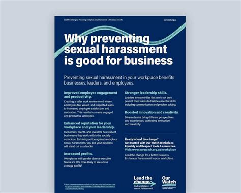 Our Watch Prevent Workplace Sexual Harassment