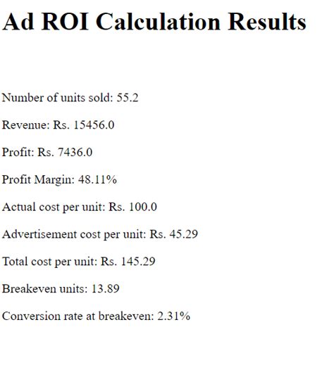 Building An Ad Roi Calculator In Python 2025