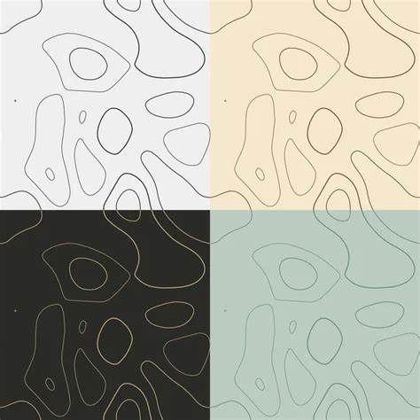 Topography Patterns Seamless Elevation Map Tiles Appealing Isoline