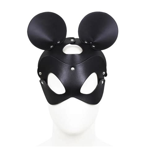 Cat Rabbit Mickey Mouse Cosplay Headgear Bdsm Headmask Hood Fetish Head Bondage Slave Restraint