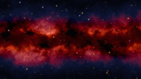 Download Red Galaxies In Outer Space Wallpaper