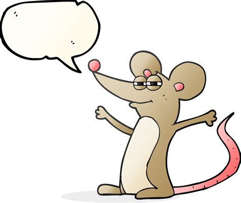 Freehand Drawn Speech Bubble Cartoon Mouse 11859324 Vector Art At Vecteezy