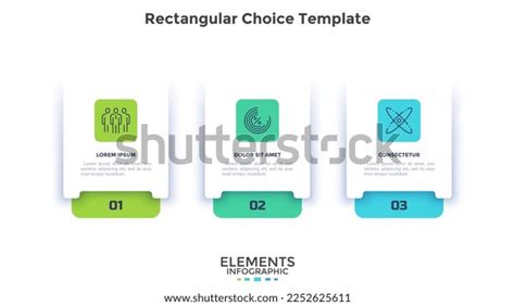 Commercial Scientific Analytics Rectangular Choice Infographic Stock Vector Royalty Free